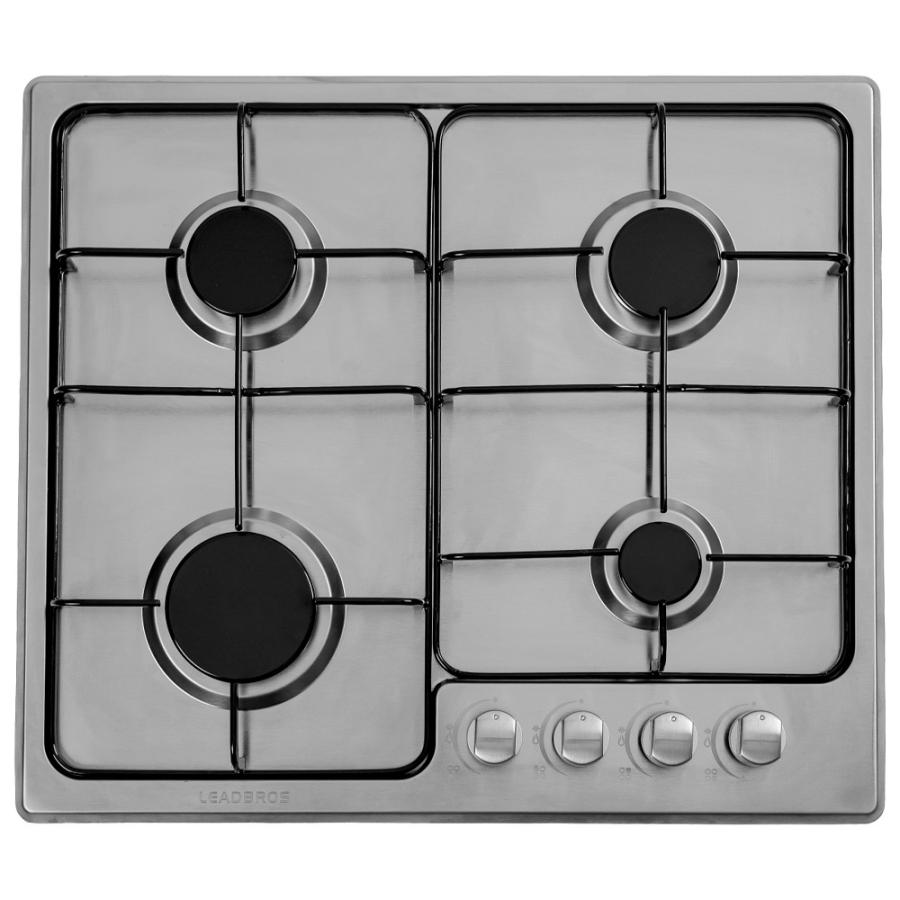 Встраиваемая газовая поверхность Leadbros GB6099SS серебристая: купить ...
